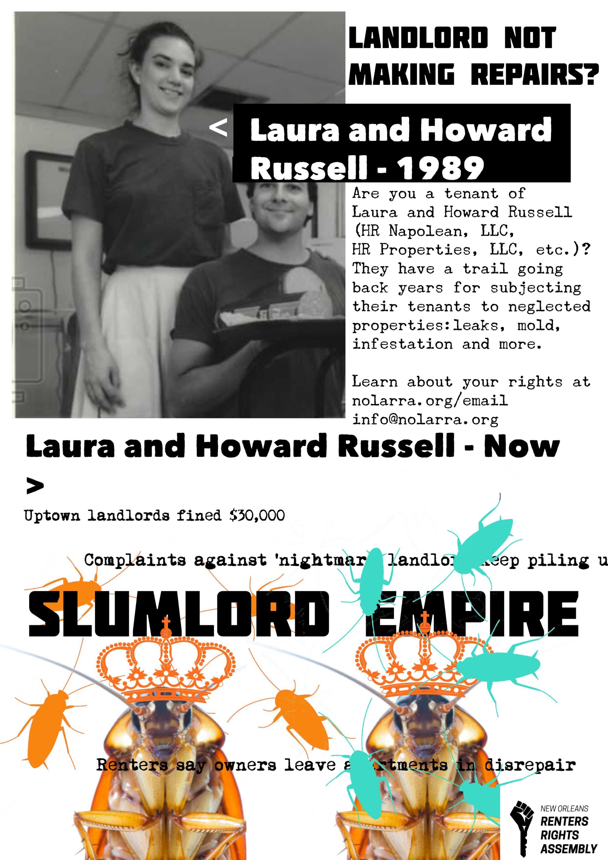 Laura and Howard Russell Tenants – Housing is a human right